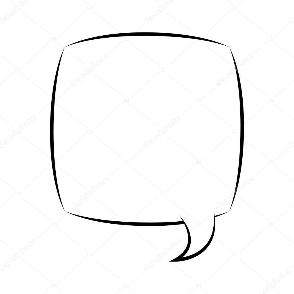 Silhouette rounded rectangle callout for dialogue — Stock Vector ... Silhouette rounded rectangle callout for dialogue — Stock Vector ...