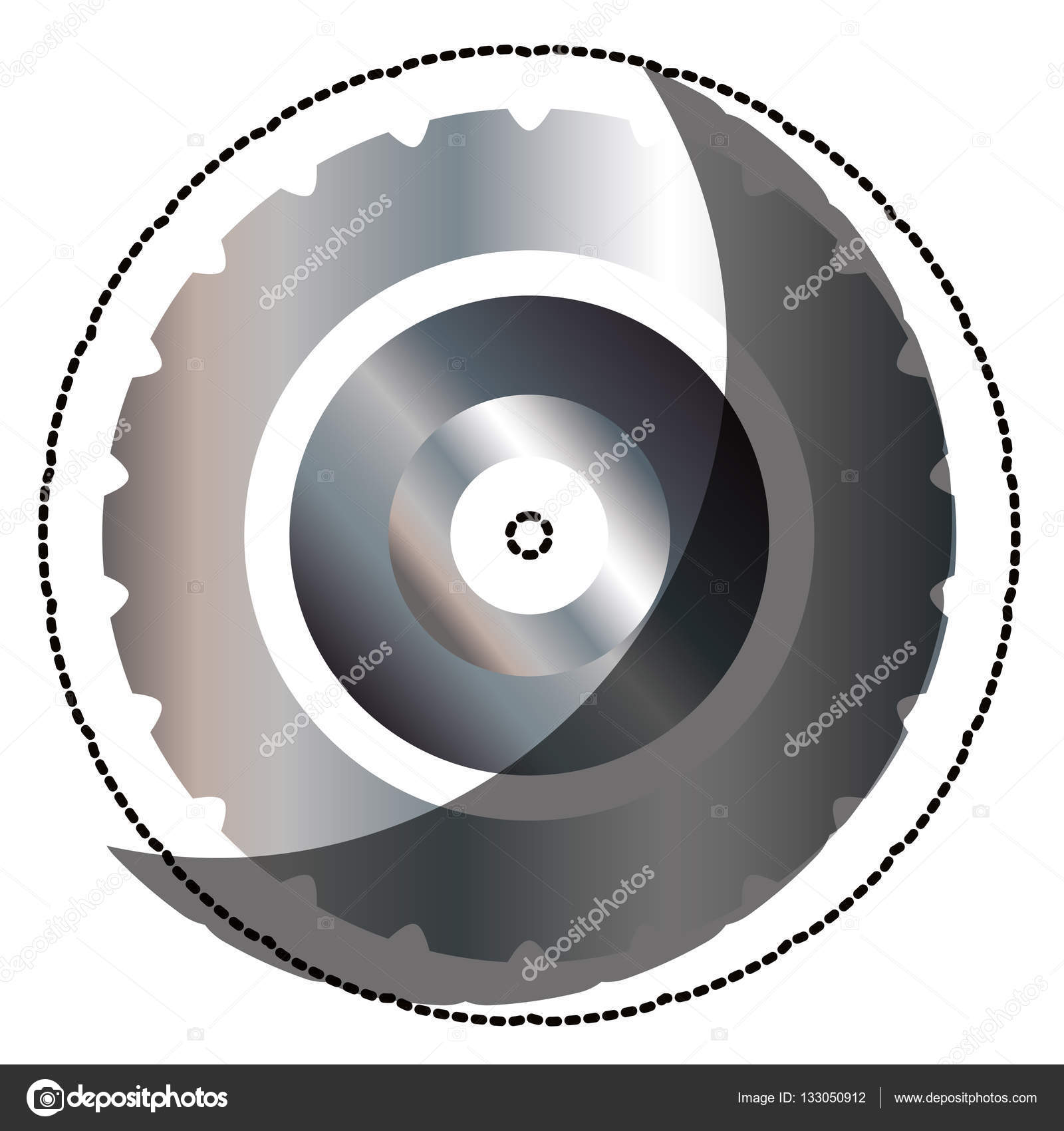 Isolated gear design Stock Vector by ©grgroupstock 133050912
