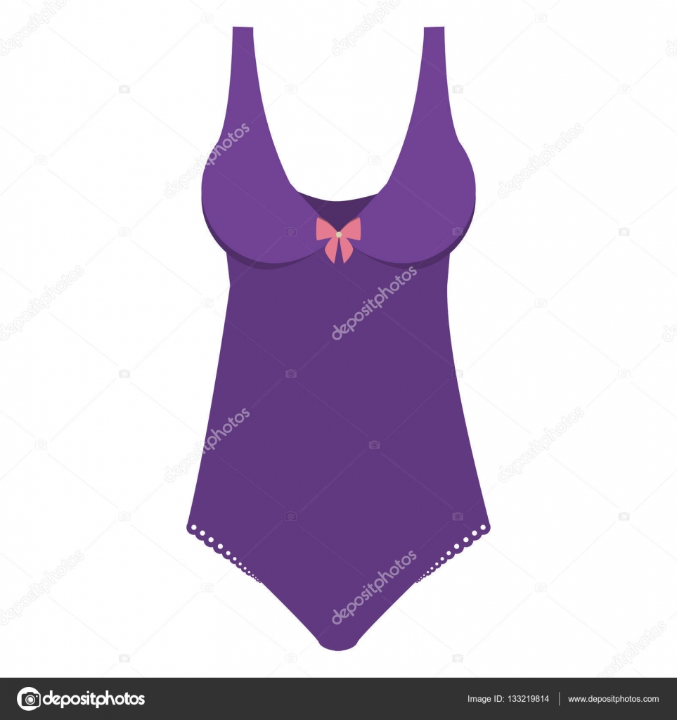 One Piece Bikini With Bow Stock Vector By ©grgroupstock 133219814