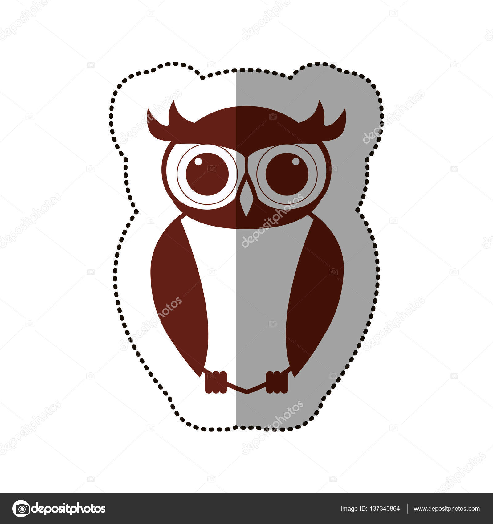 Isolated owl cartoon design Stock Vector Image by ©grgroupstock #137340864