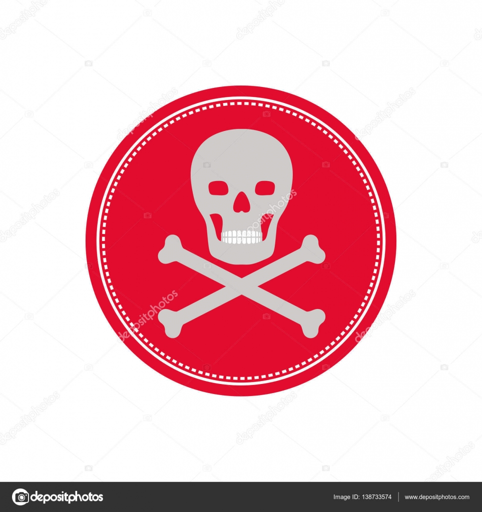 Símbolo de muerte cráneo vector, gráfico vectorial © grgroupstock ...