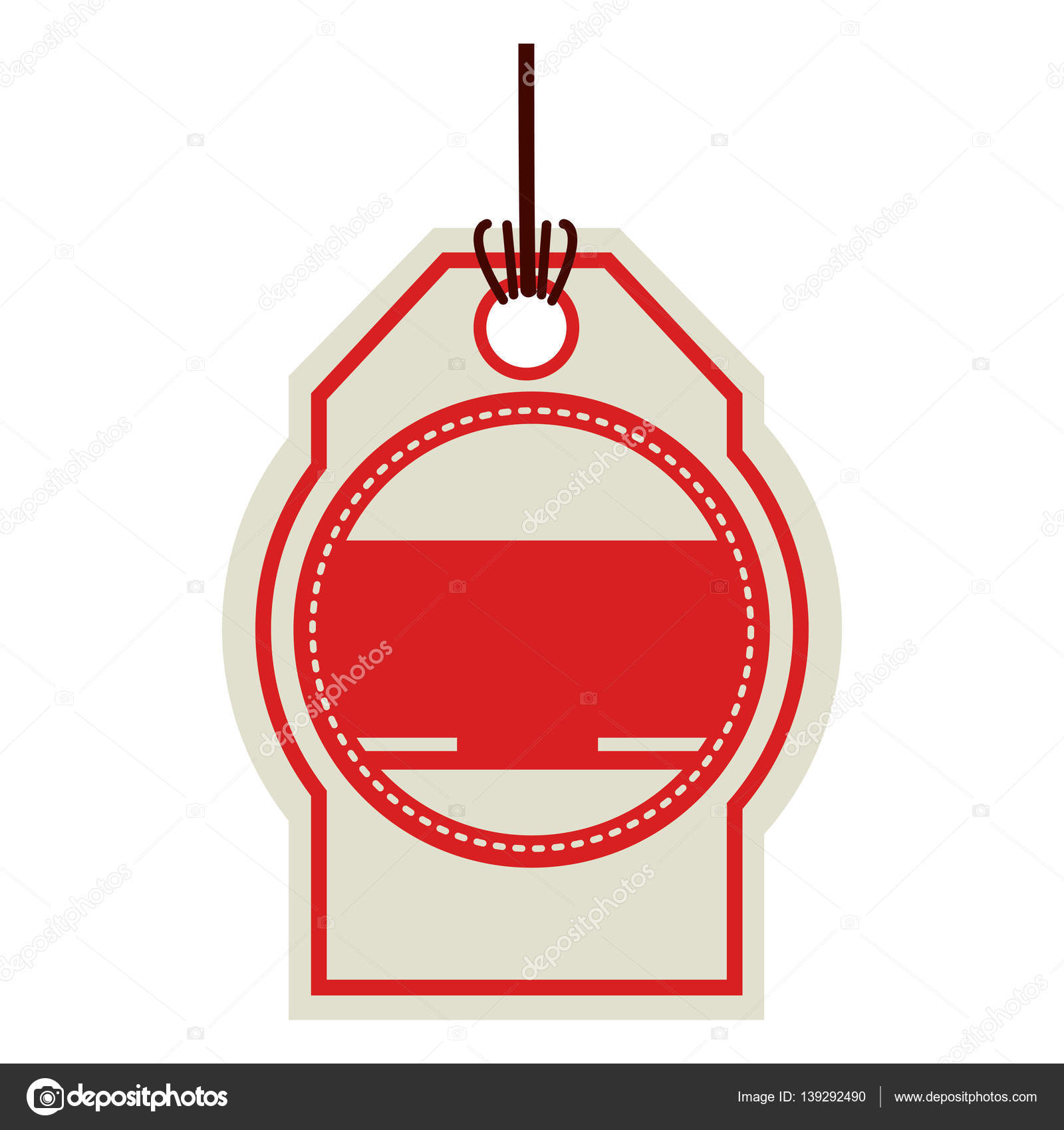 Color price tag with red background circle Stock Vector Image by ...