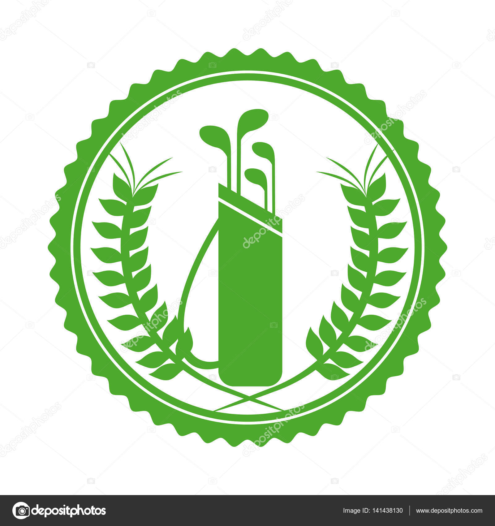 Symbol golf emblem icon Stock Vector by ©grgroupstock 141438130