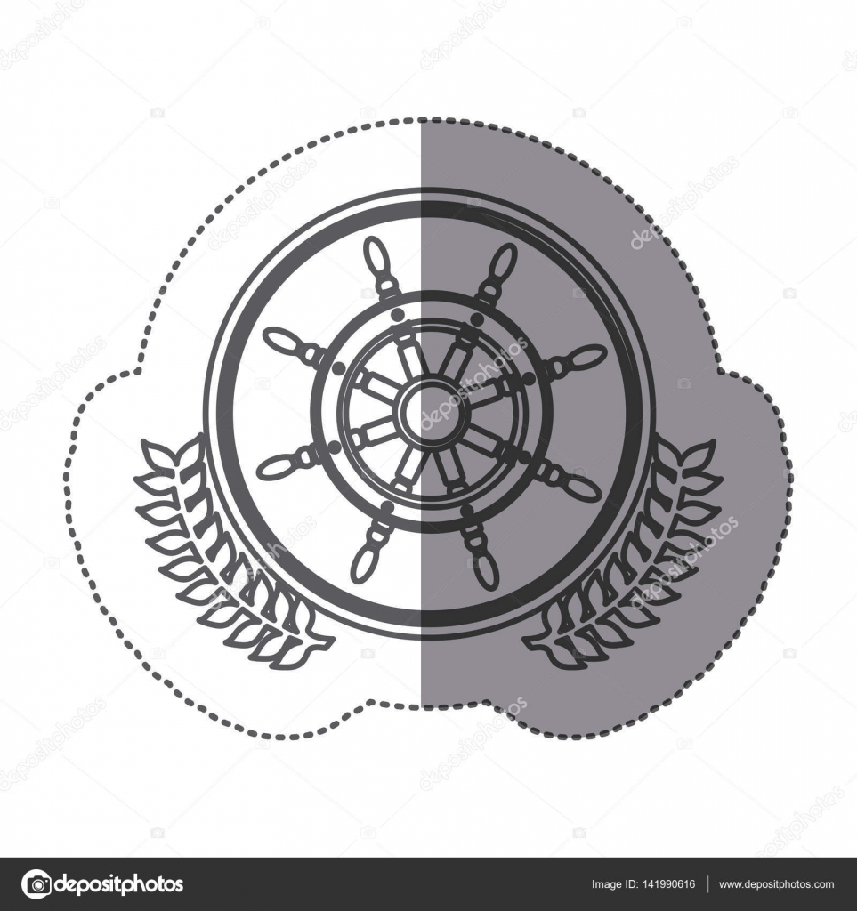 Símbolo timón barcos icono Vector de stock #141990616 de ©grgroupstock