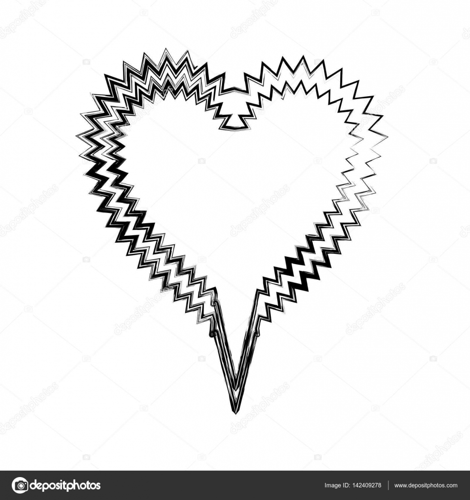 Blurred silhouette heart shape callout scream for dialogue Stock Vector ...