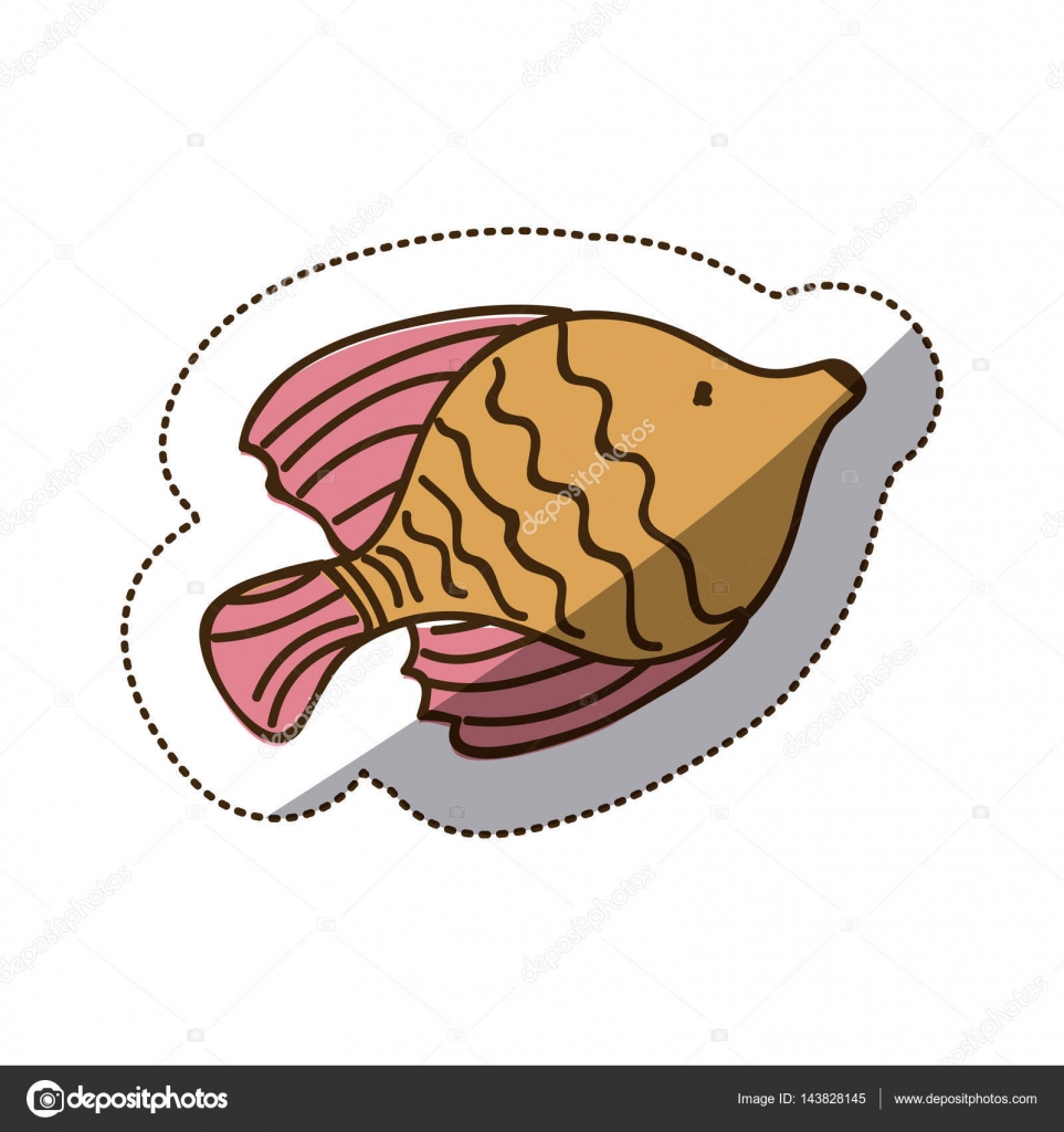 Brown fish icon stock — Stock Vector © grgroupstock #143828145