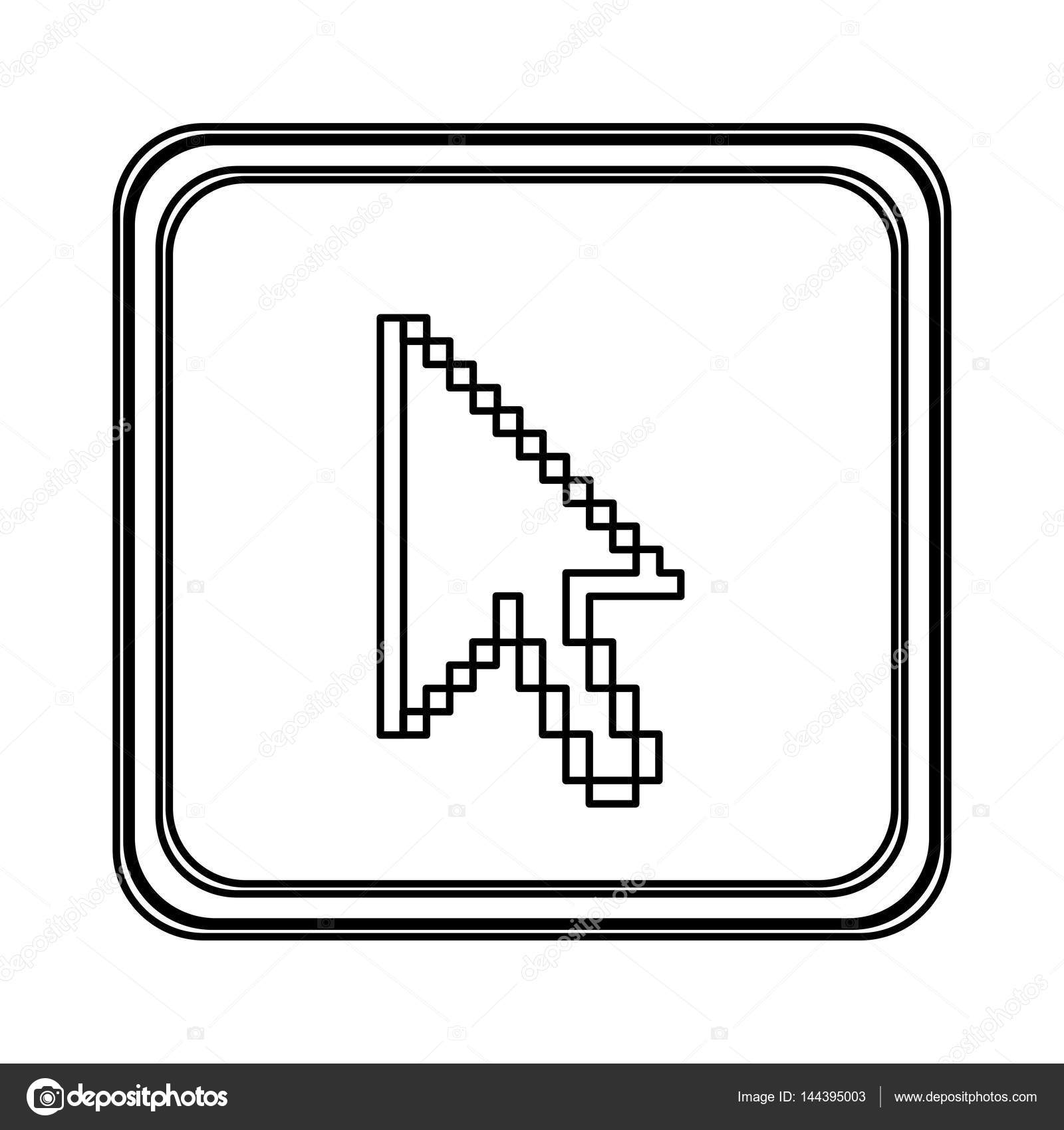 Figure Emblem Mouse Cursor Icon Stock Vector By ©grgroupstock 144395003