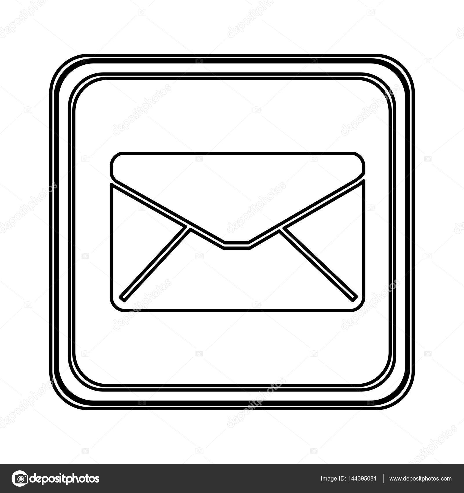 Figure emblem close message envelope icon Stock Vector by ©grgroupstock ...