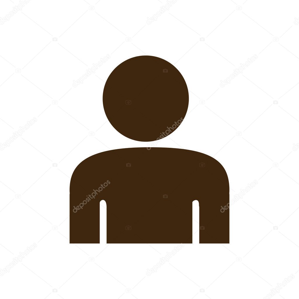 Silhouette half body figure person icon — Stock Vector © grgroupstock ...