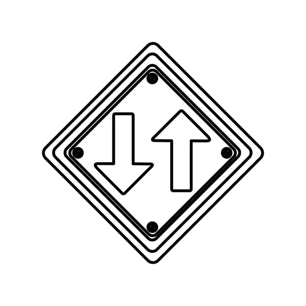 Two way traffic sign — Stock Vector © Arcady #14587303