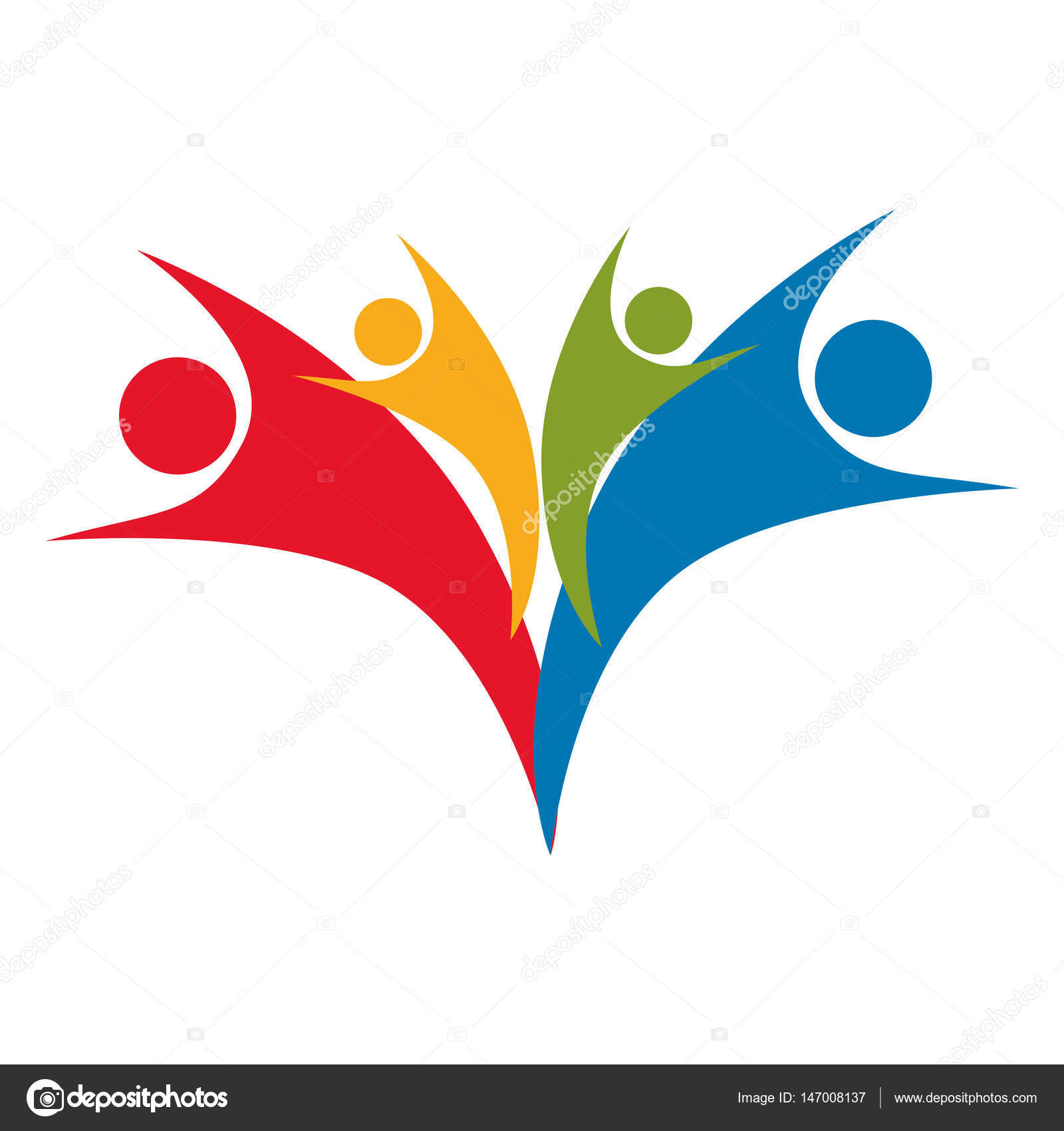 Happy people together icon Stock Vector Image by ©grgroupstock #147008137