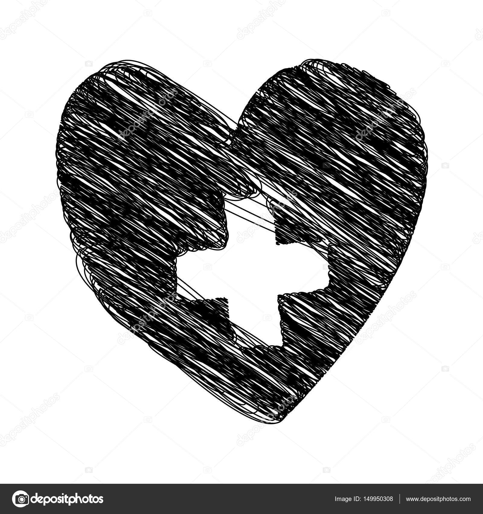 Corazón Con Cruz Dentro