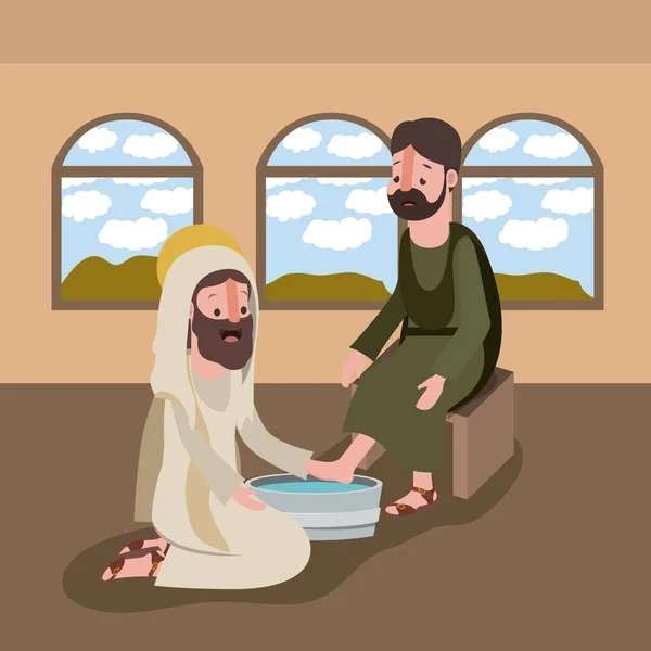 Scripture Foot Washing Ceremony Clipart