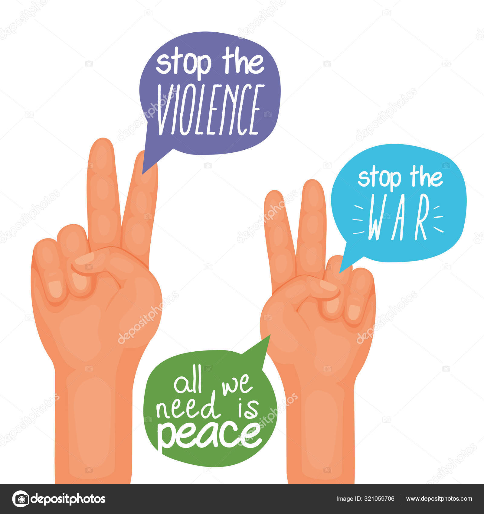 Hand sign of human rights concept vector design Stock Vector Image by ...