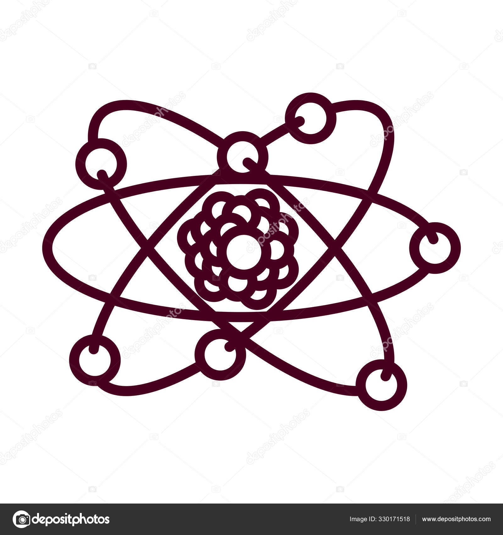 Isolated chemistry atom vector design Stock Vector Image by ...