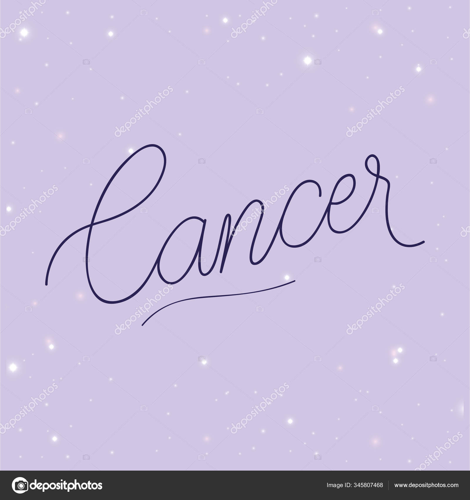 Cancer text with lights vector design Stock Vector Image by ...