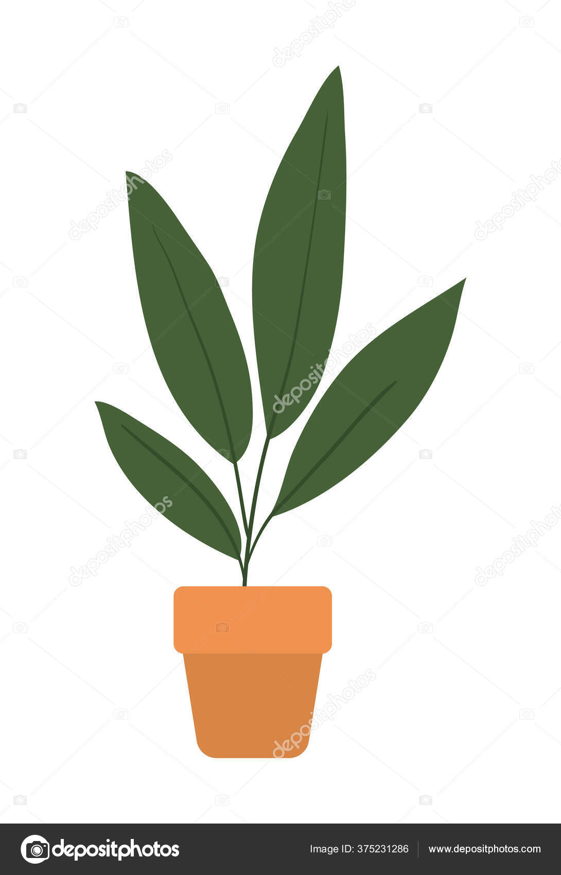 Isolated plant inside pot vector design — Stock Vector © grgroupstock ...