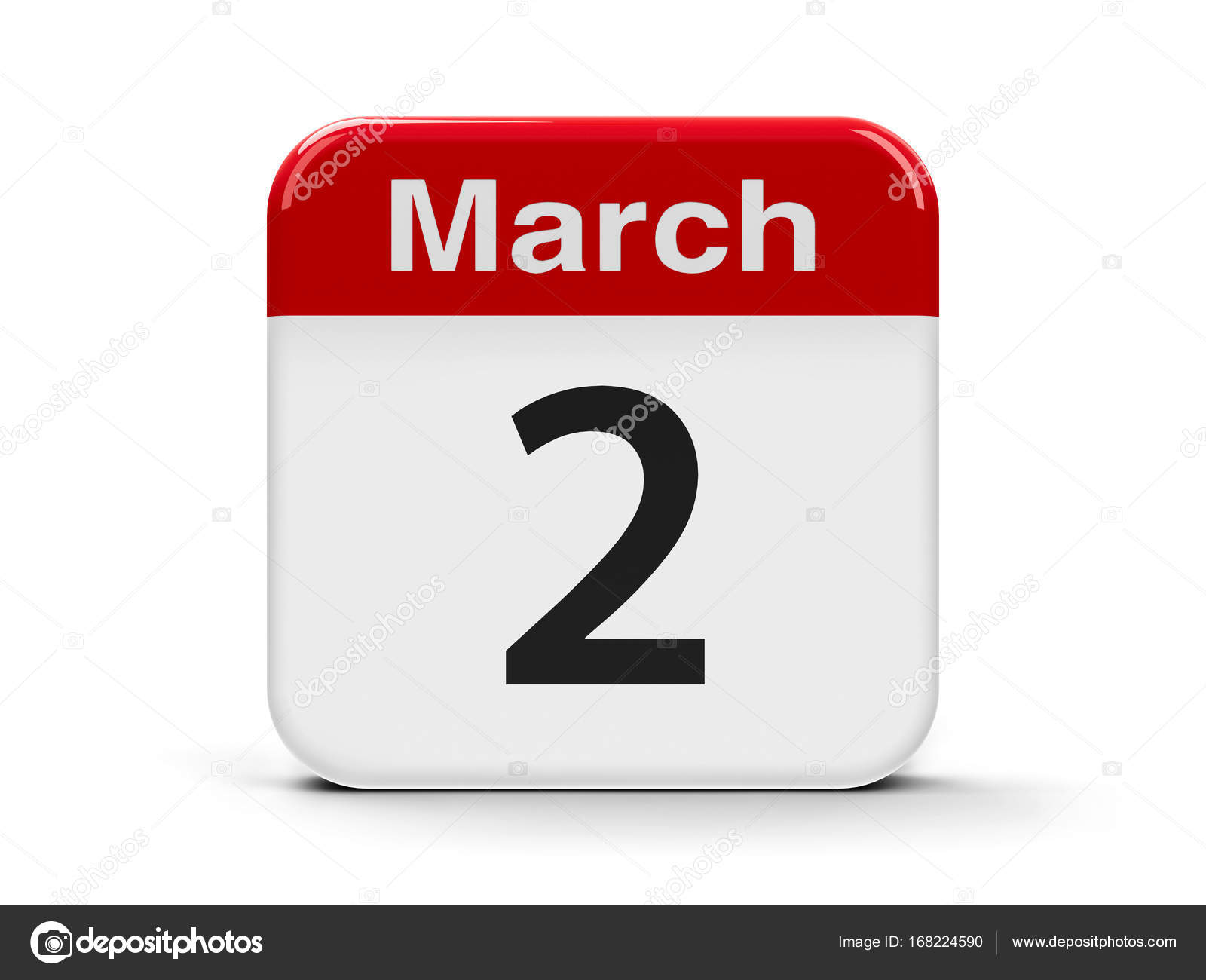 Calendar 2nd March — Stock Photo © Oakozhan #168224590