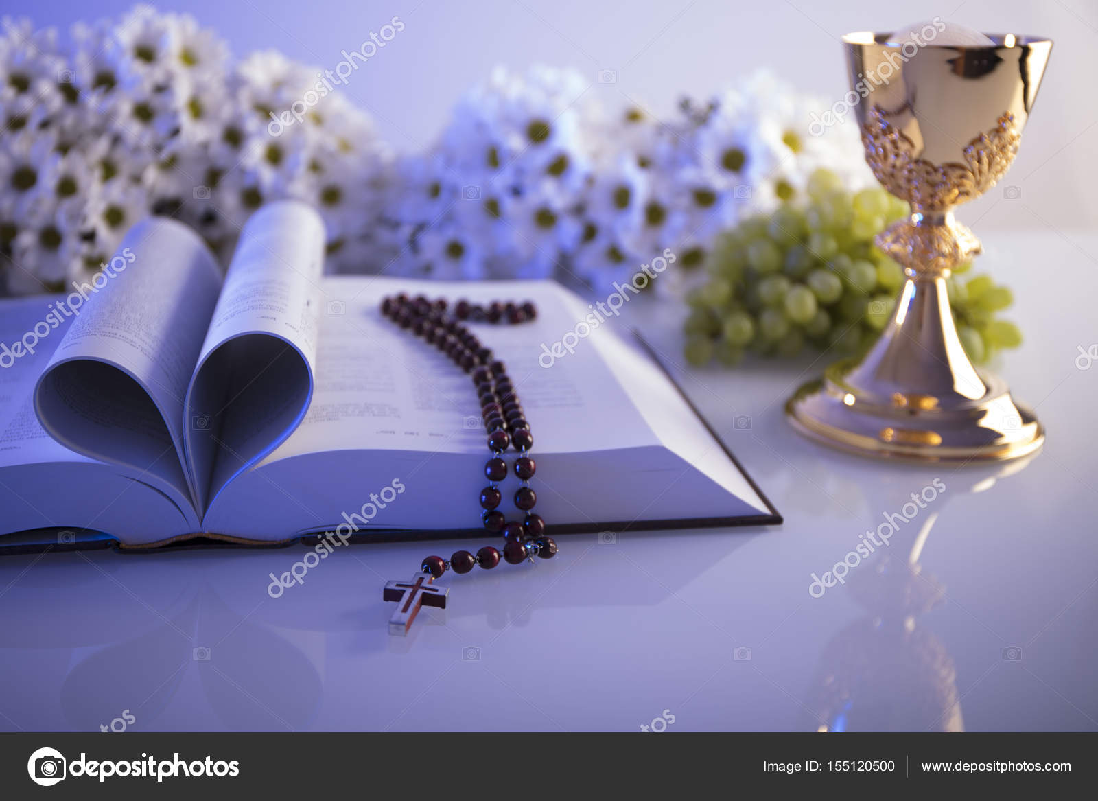 First Holy Communion. Catholic religion theme. Stock Photo by ...