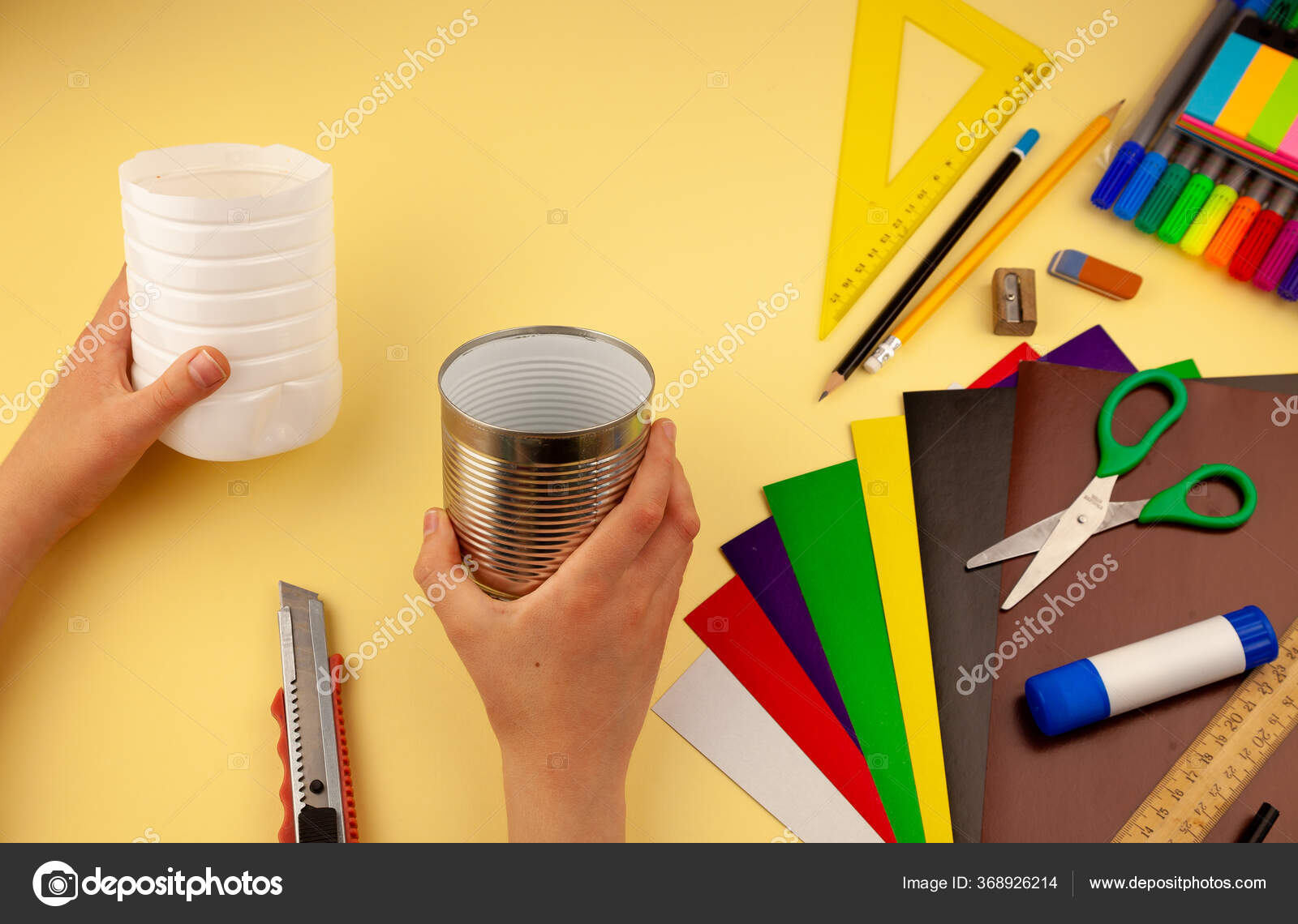 Step Step Step Instructions How Make Stand Stationery Recycled ...