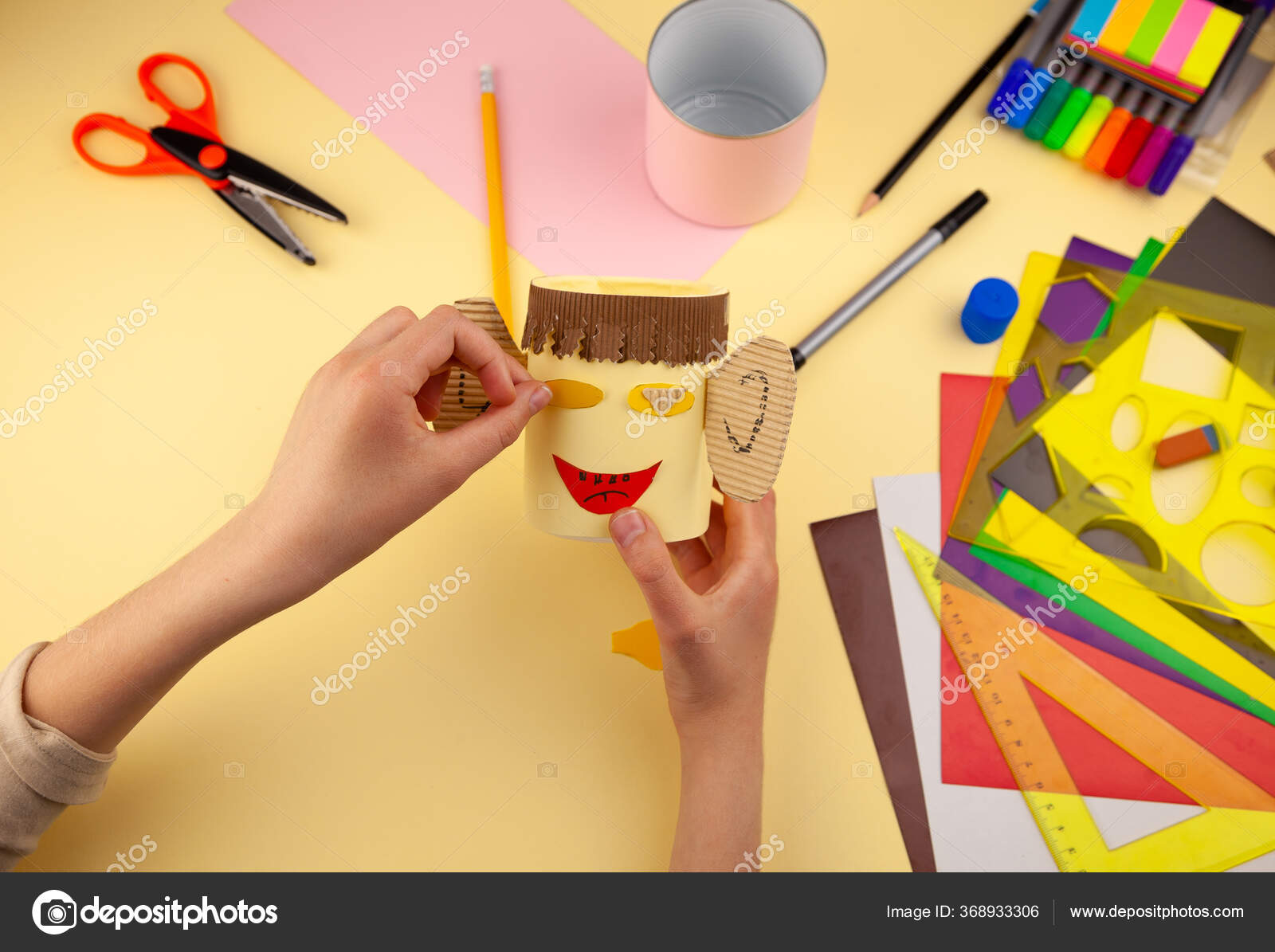 Step Step Step Instructions How Make Stand Stationery Recycled ...