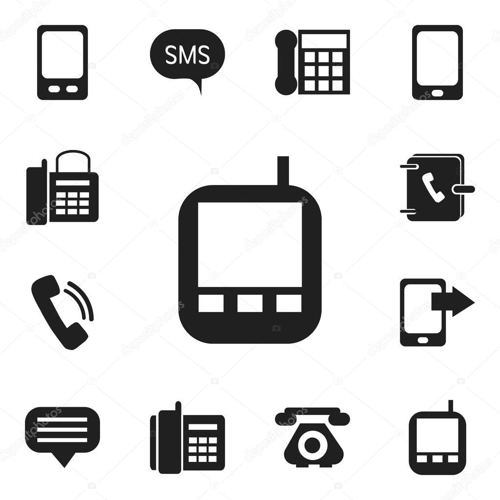 Conjunto de 12 iconos de teléfono editables. Incluye símbolos como ...