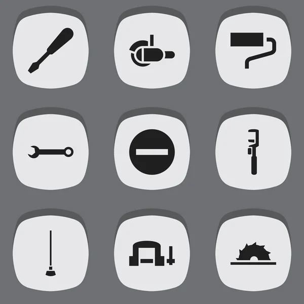 Set Of 16 Editable Instrument Icons. Includes Symbols Such As Skimmer ...