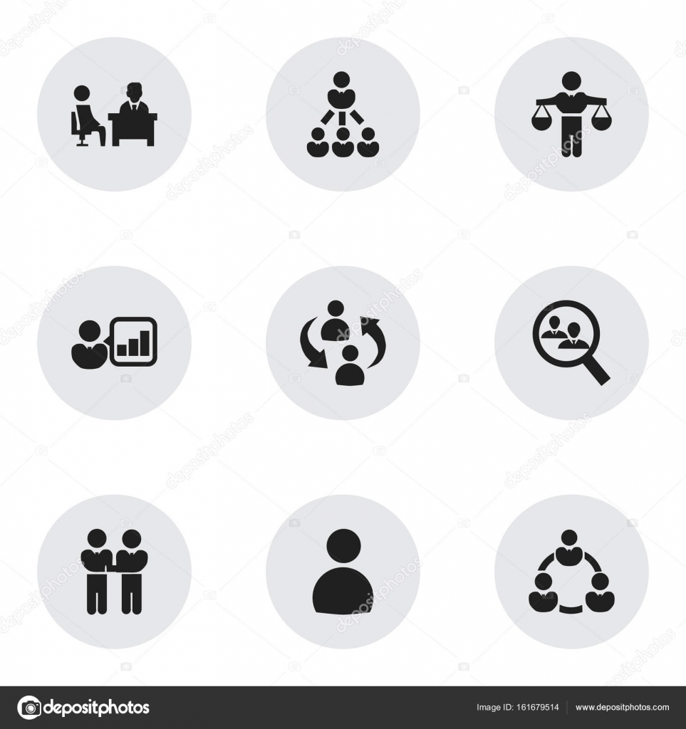Set Of 9 Editable Community Icons. Includes Symbols Such As Friendship ...