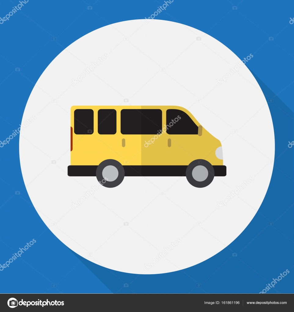 Vector Illustration Of Vehicle Symbol On Van Flat Icon. Premium Quality ...