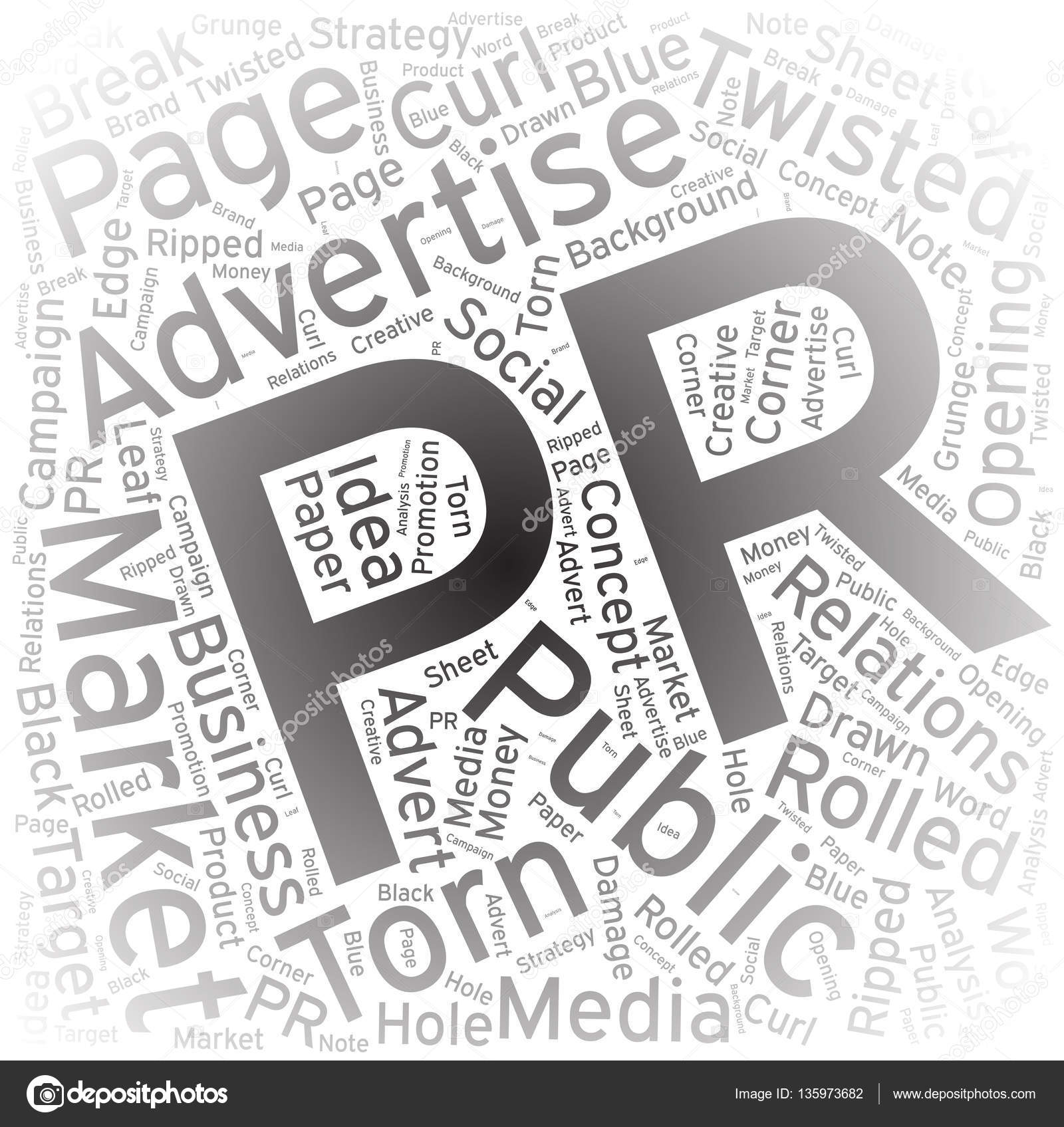 PR,Word cloud art background Stock Vector Image by ©meenstockphoto ...