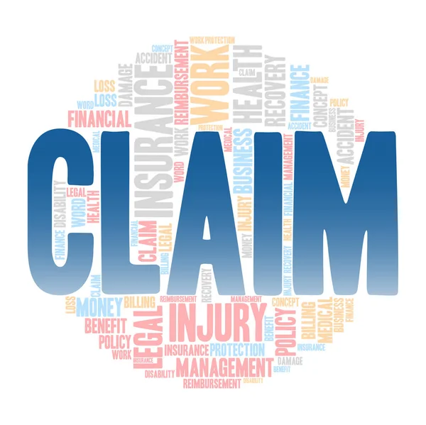 Claim Word Cloud Art Detailed Vector Stock Vector Image by ...