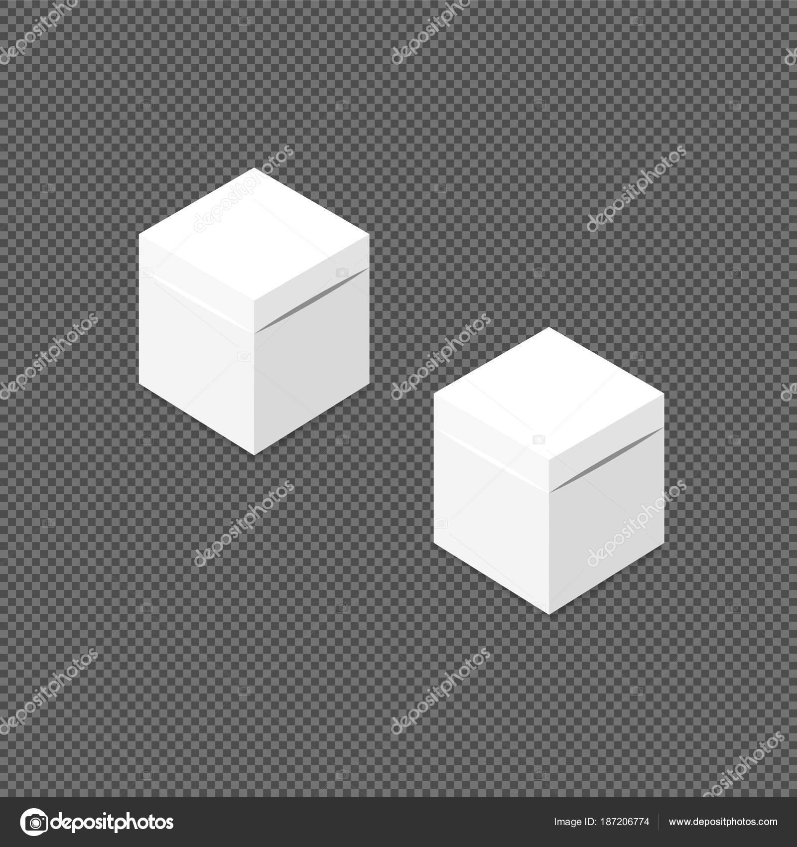 White square box. Cardboard box, container, packaging. Stock Vector ...