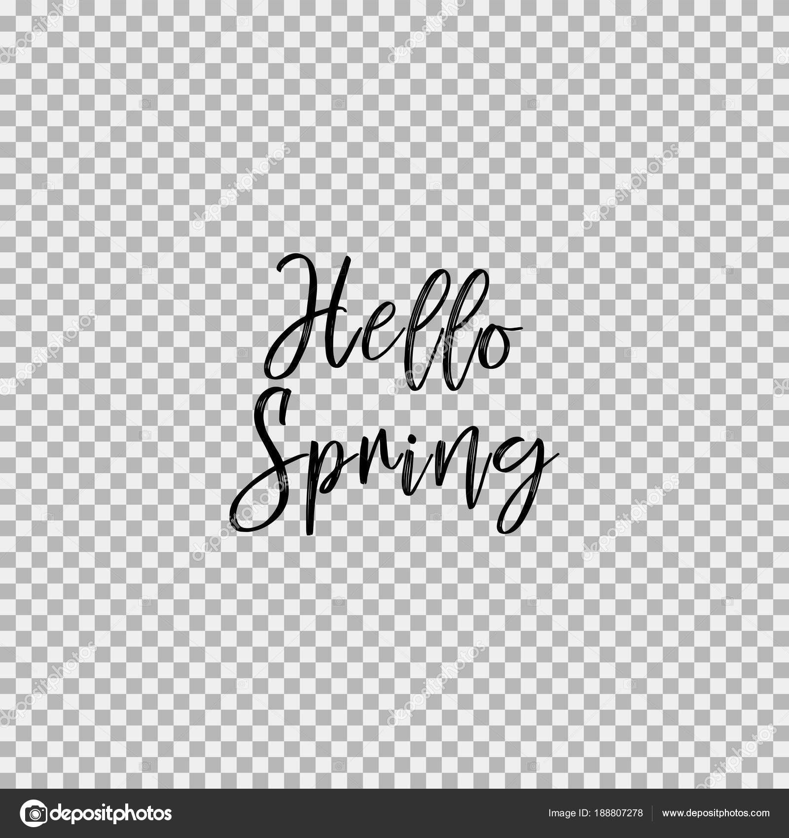 Hello Spring. Transparent background Stock Vector by ©azerbaijan ...