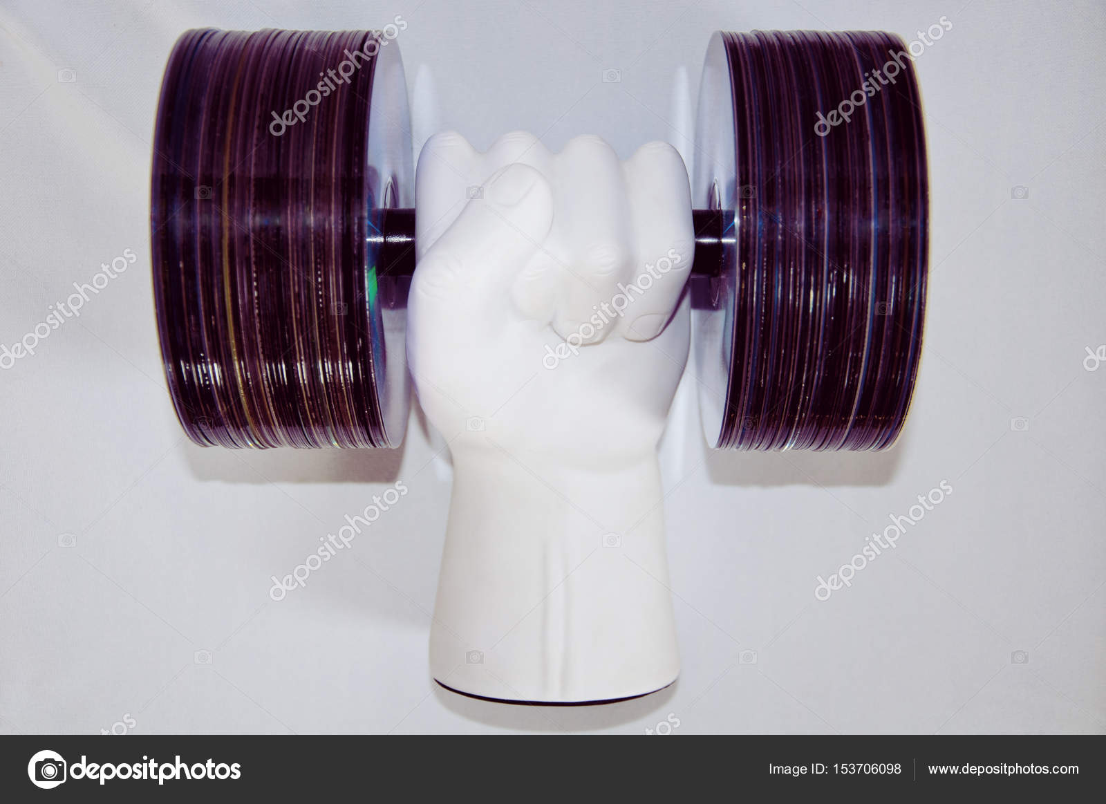 White Plaster hand for holding discs Stock Photo by ©minerva86 153706098