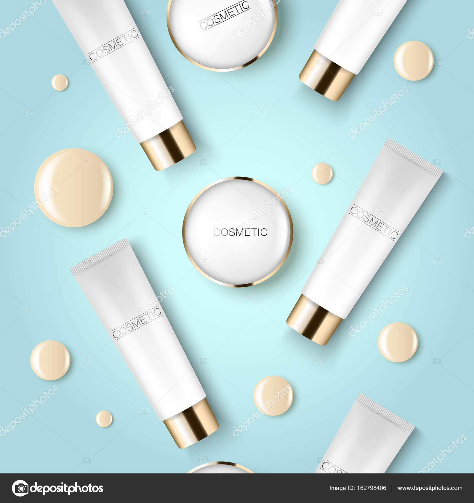 Packaging Dark Blue Makeup