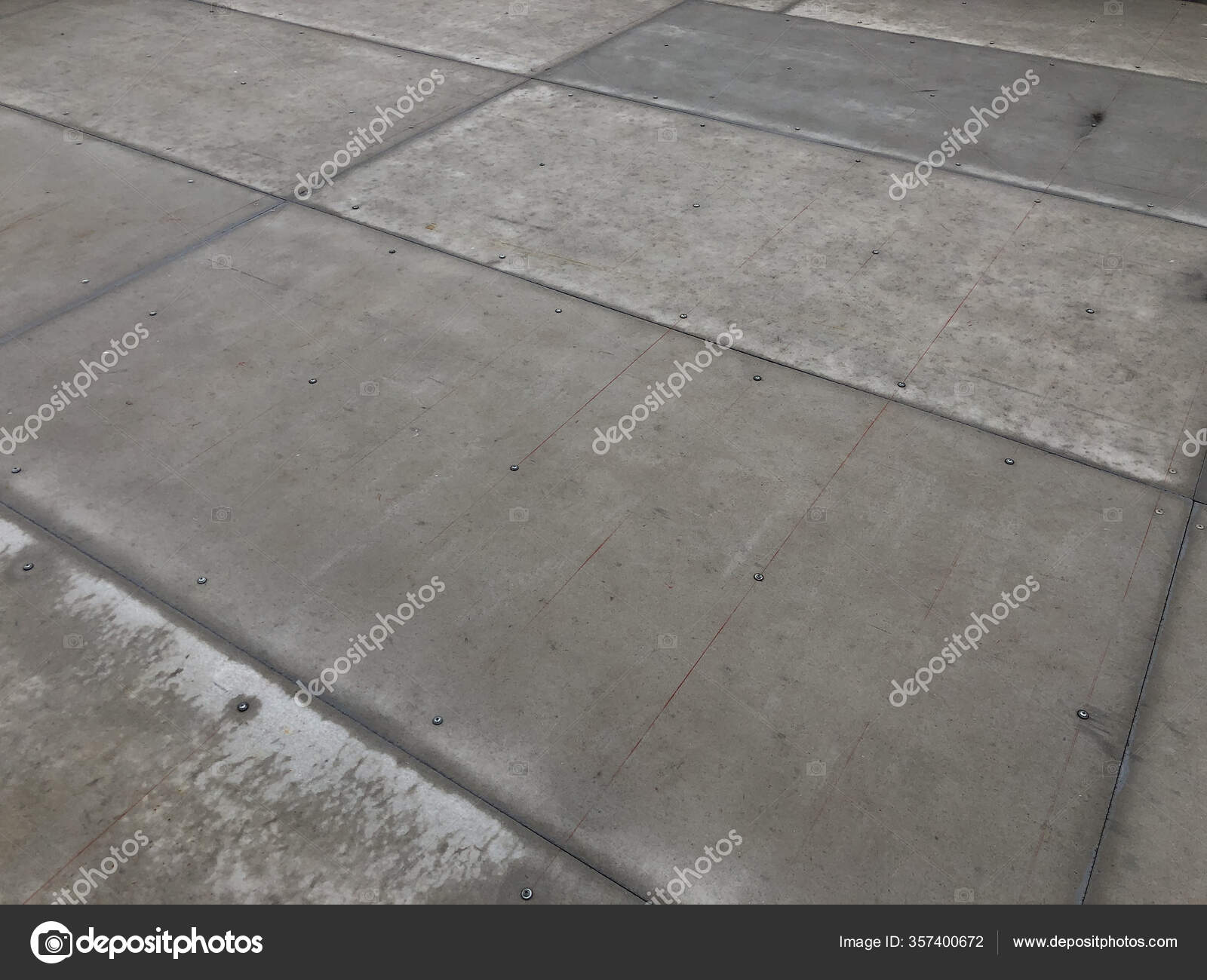 Roofing Made Fiber Cement Slabs Fastened Bolts Stock Photo by ...