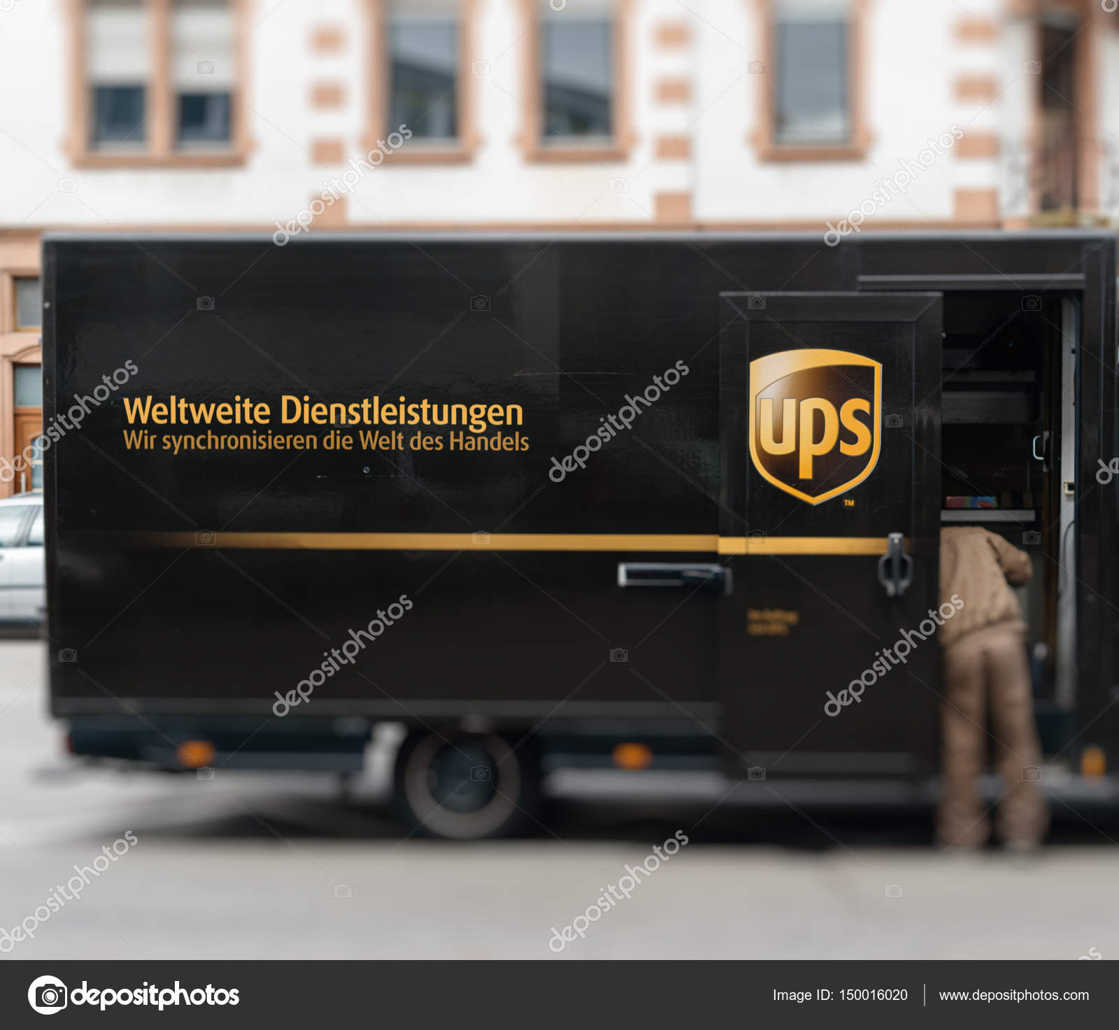 UPS van delivery parcel Germany – Stock Editorial Photo © ifeelstock ...