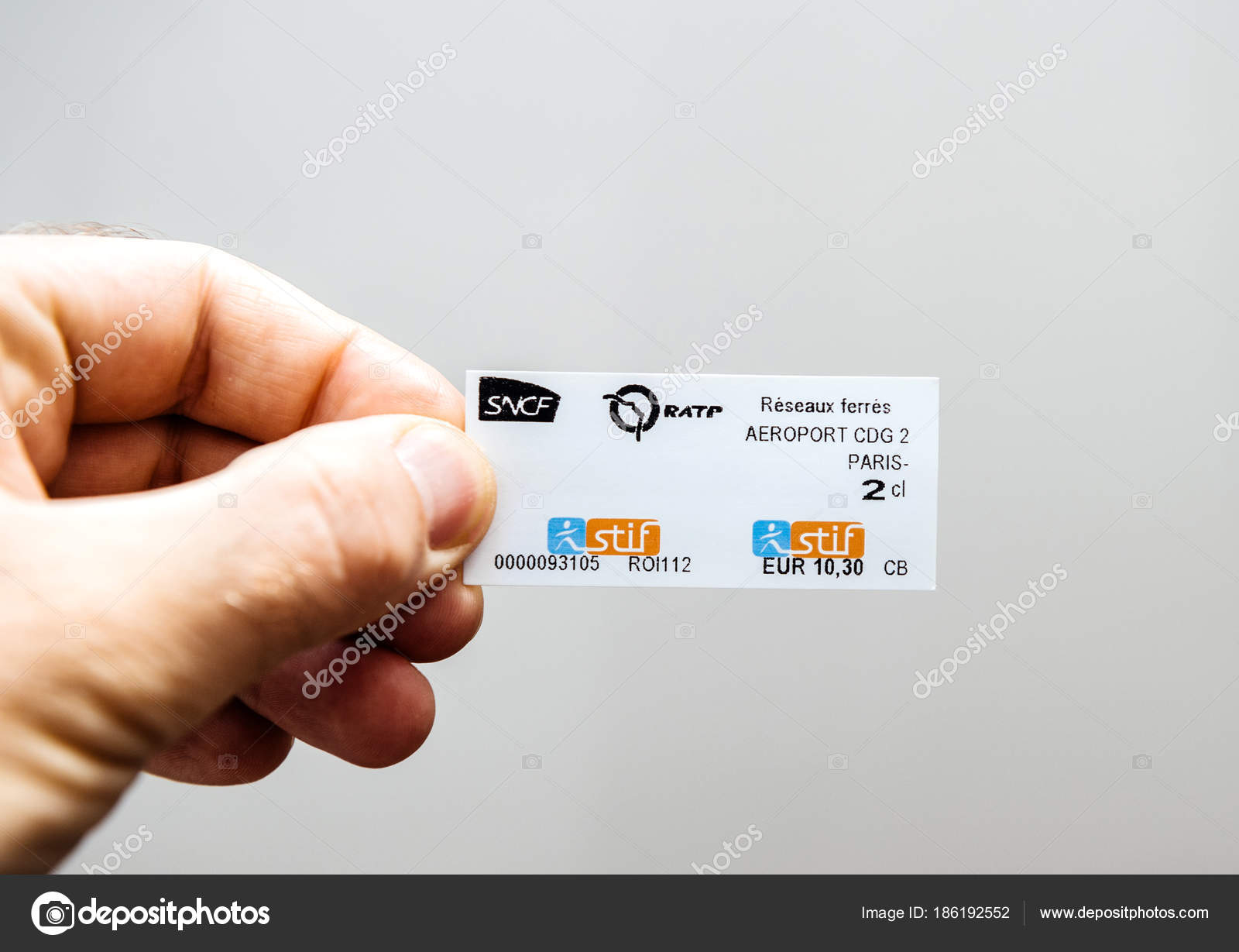 Paris metro train ticket CDG 2 PAris – Stock Editorial Photo ...