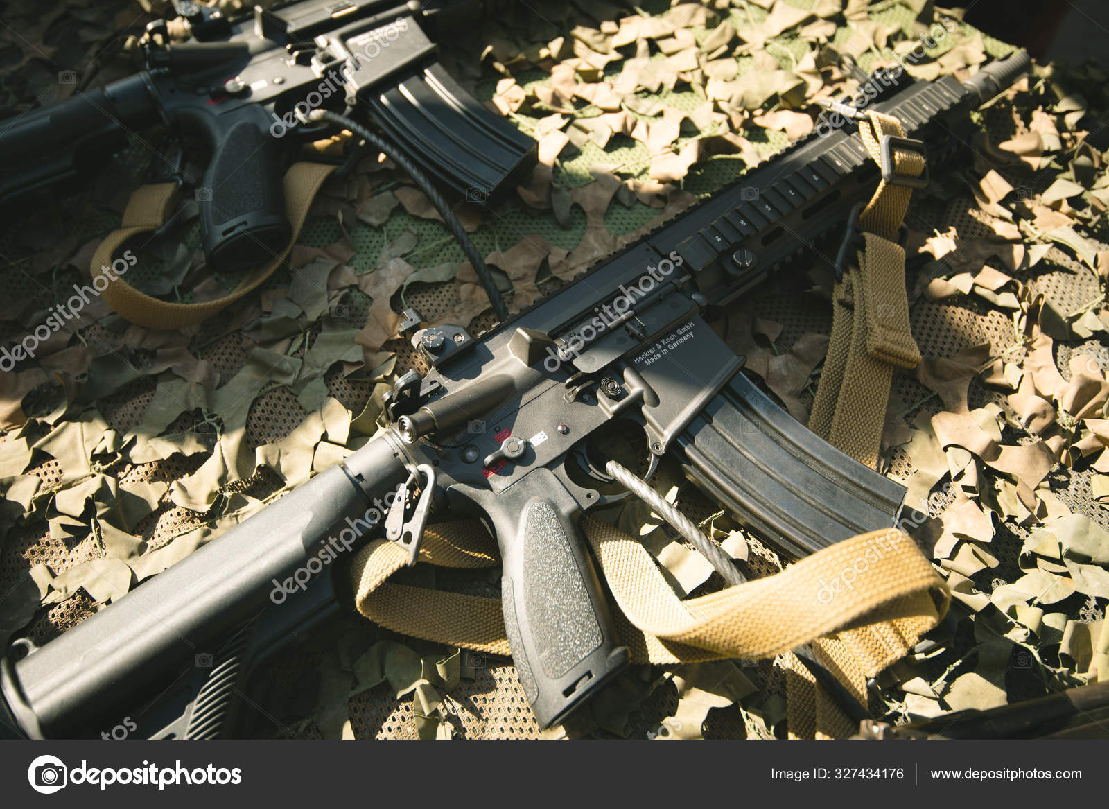 Semi-automatic rifle manufactured by German Heckler – Stock Editorial ...