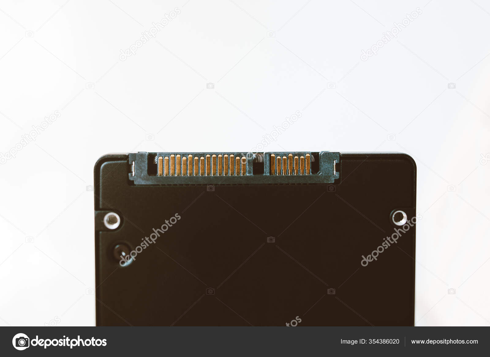 ATA fast interface of new SSD solid state drive disk Stock Photo by ...
