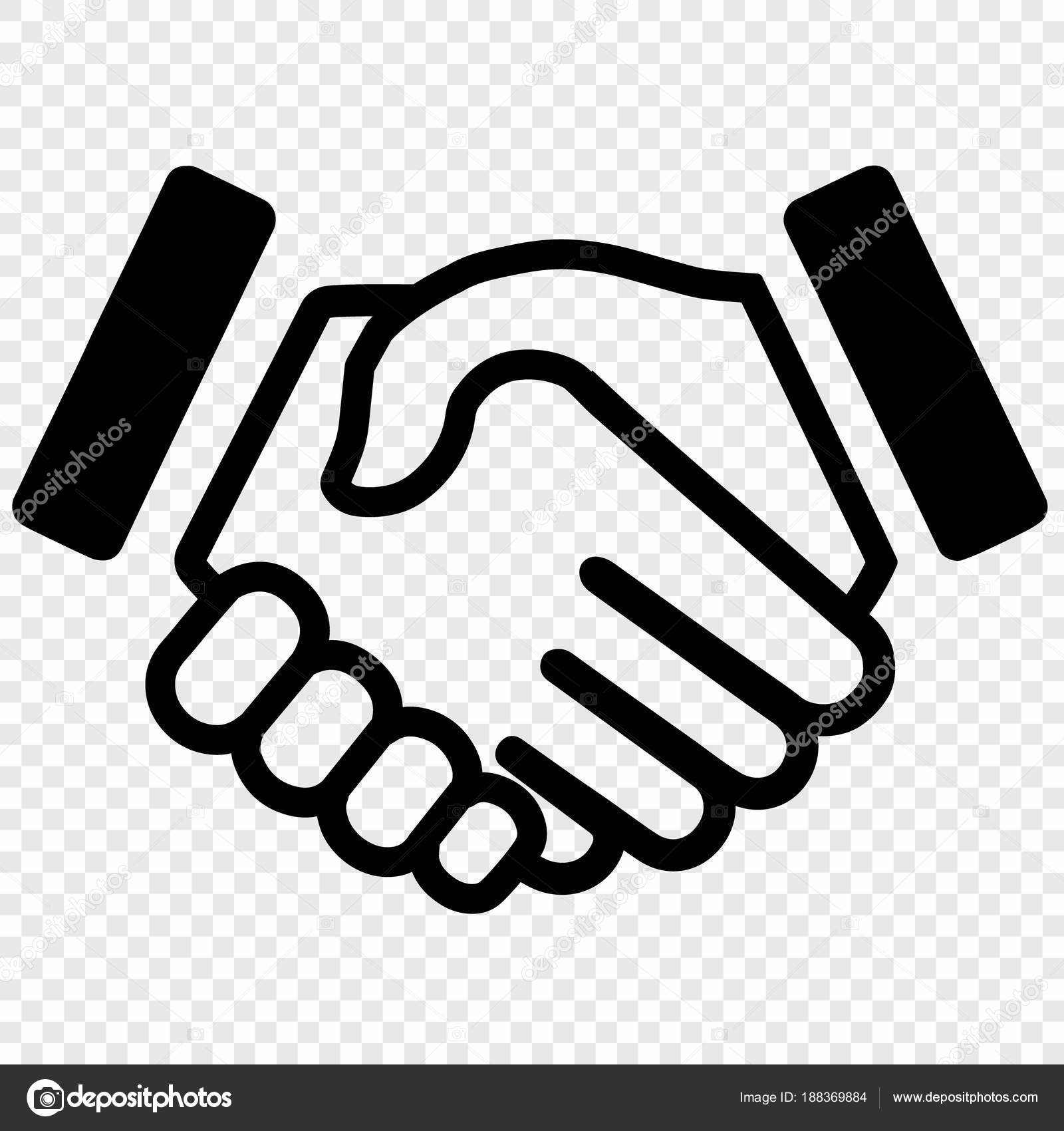 Handshake icon Stock Vector by ©grebeshkovmaxim@gmail.com 188369884