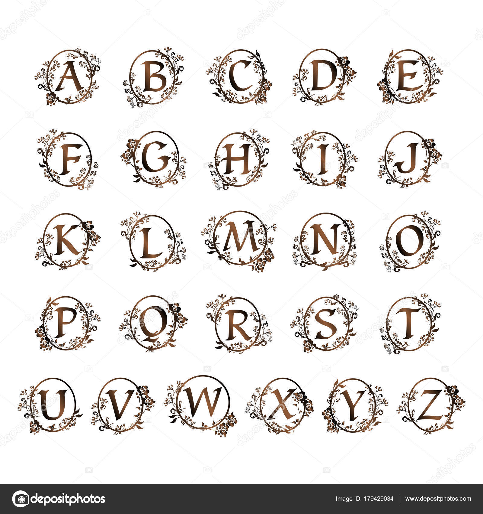 Ornamental letter alphabet vintage vector illustration Stock Vector ...