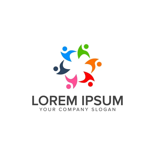 Teamwork people logo Vector Art Stock Images | Depositphotos