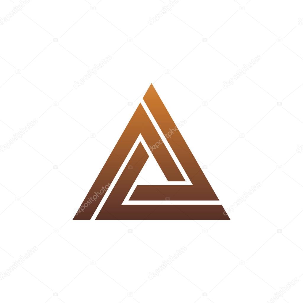 carta de lujo A logo. concepto de diseño del logotipo del triángulo 2022