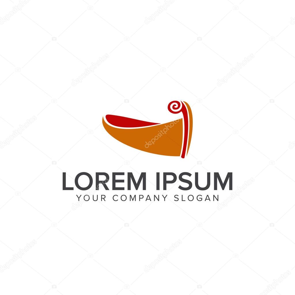 Bote salvavidas logo design concept Vector de Stock de ©oriu007 180245300