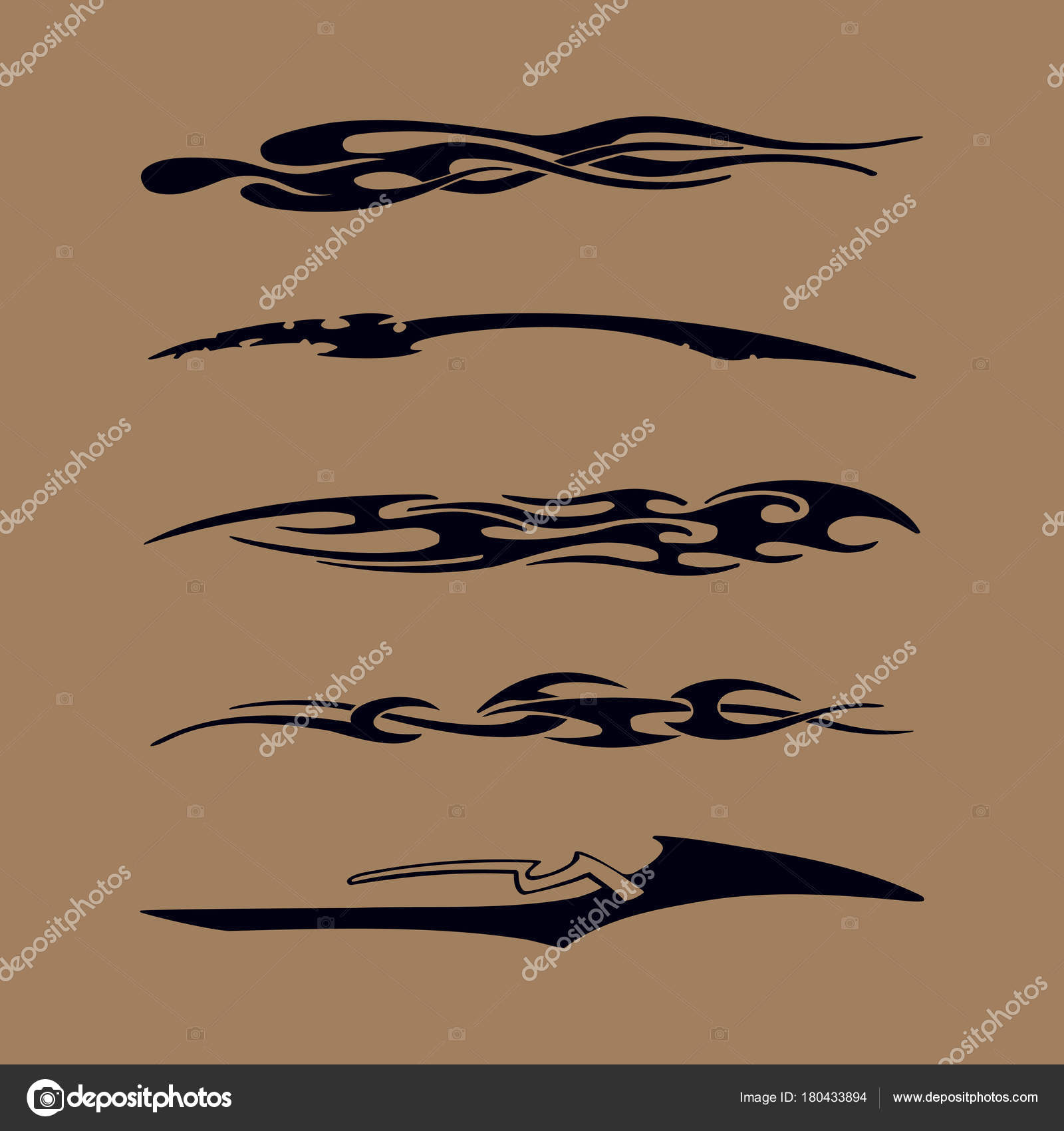 Car, Motorcycle Racing Vehicle Graphics, tribal Vinyls & Decals Stock ...