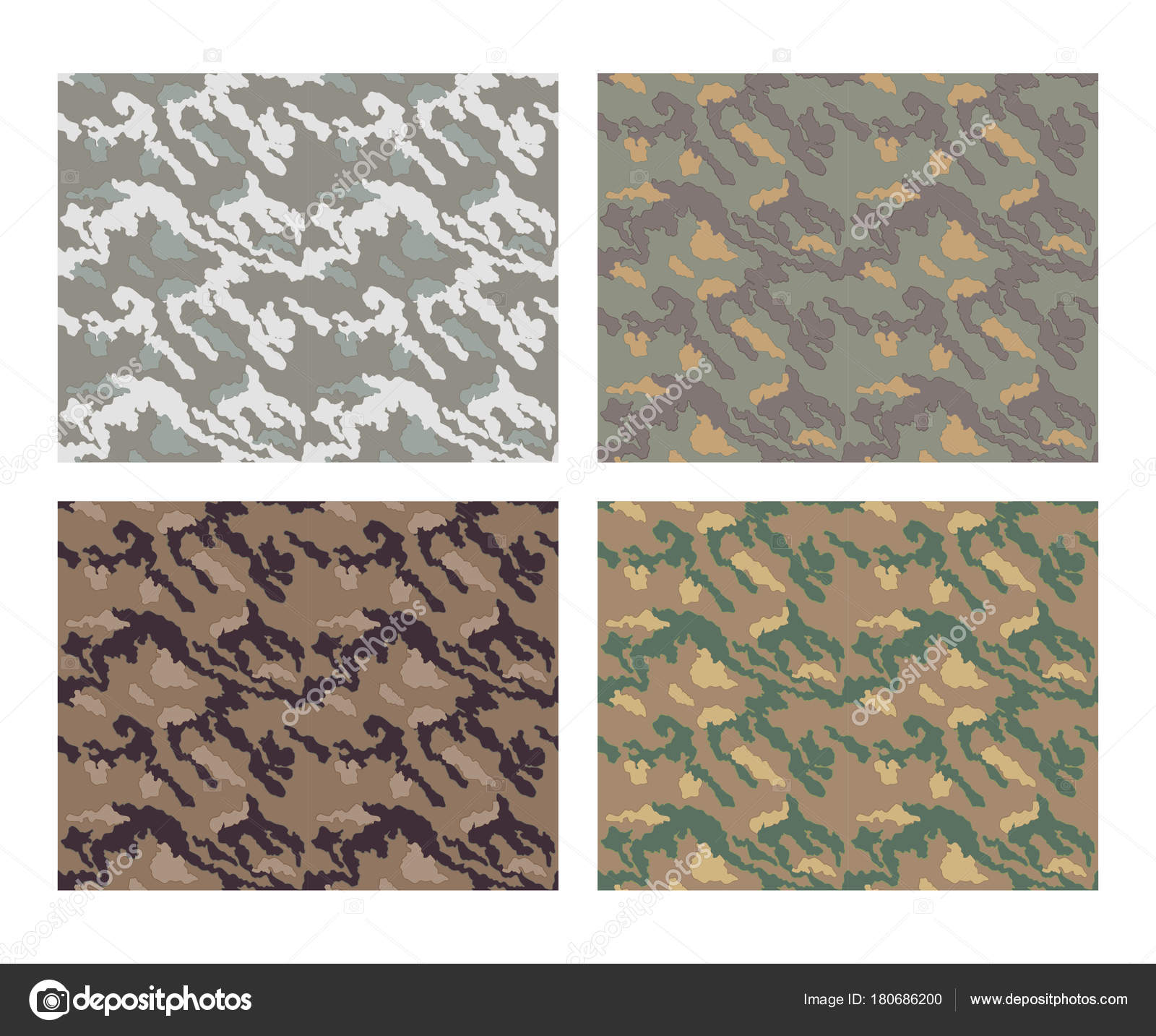 Camouflage pattern design with different color Stock Vector by ©oriu007 ...