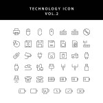 Technology outline icon set vol1 Stock Vector Image by ©oriu007 #329495068