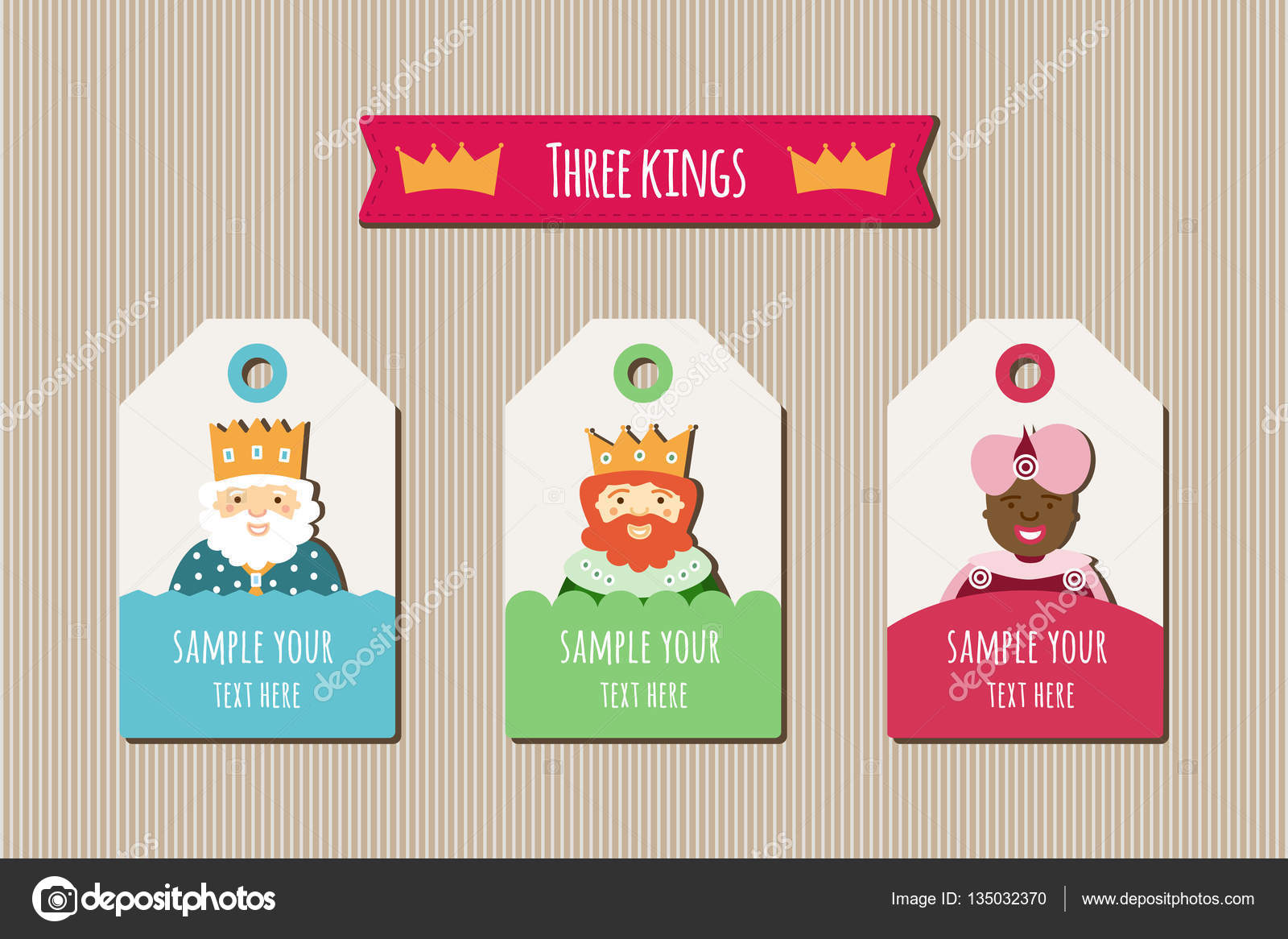 Three Kings tags Stock Vector Image by ©Imaagio #135032370