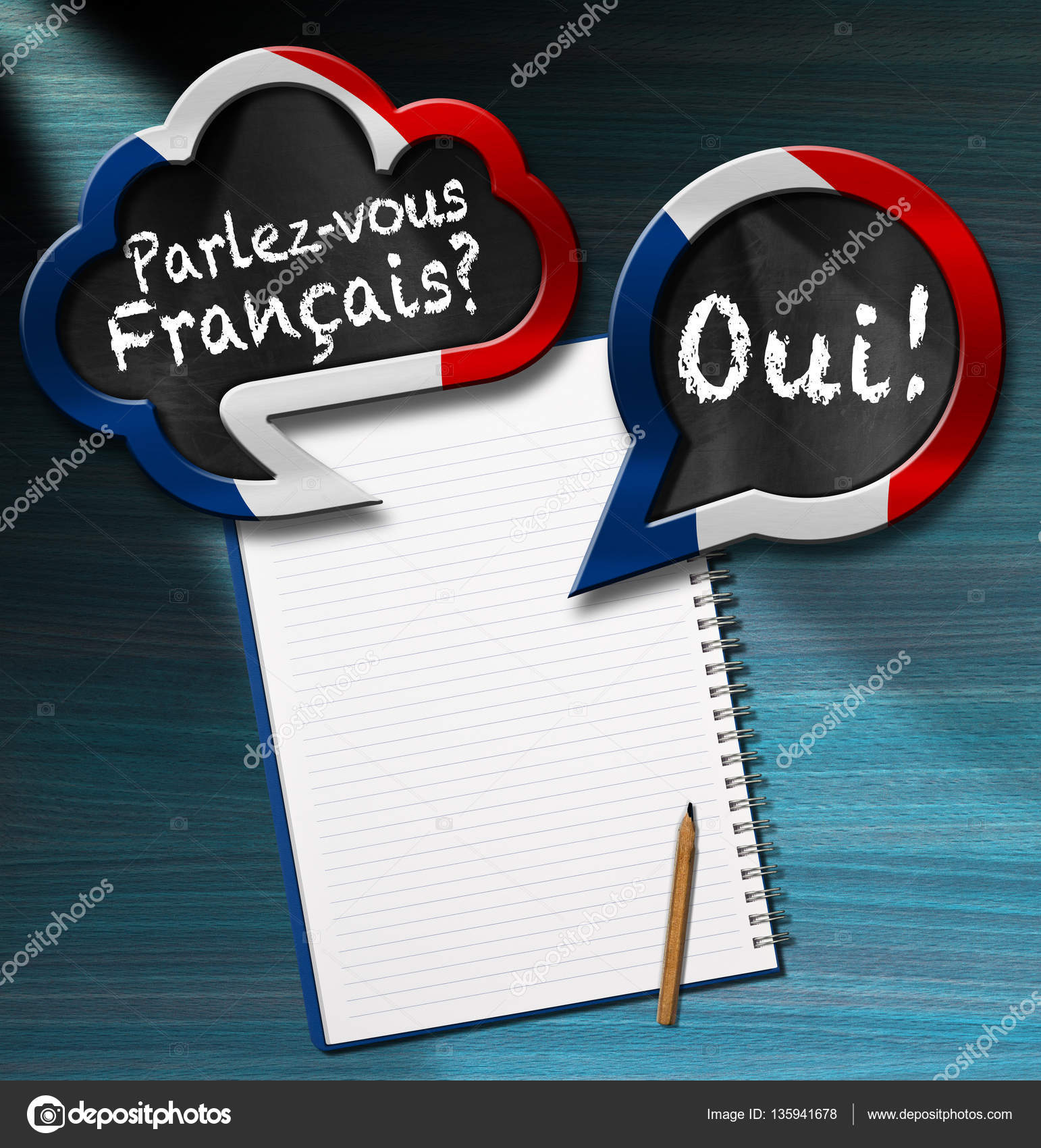 Parlez-vous Francais - Speech Bubbles Stock Photo by ©catalby 135941678